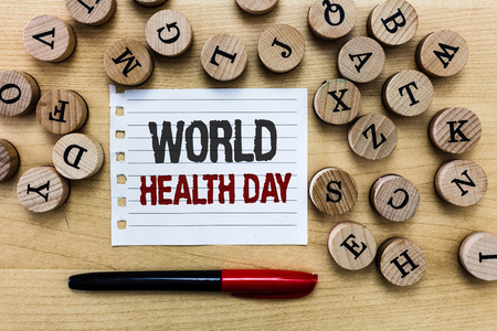 Word writing text World Health Day. Business concept for Global health ...