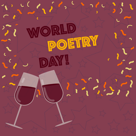 Handwriting text writing World Poetry Day. Conceptual photo Worldwide ...