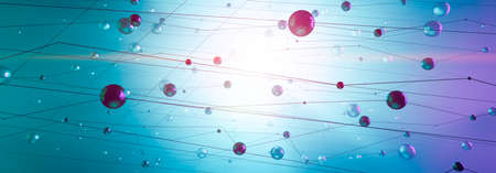 Wallpaper of tech concept pattern and big data structure.Net and source code.Abstract background ...