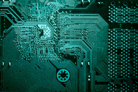 Circuit board. Electronic computer hardware technology. Motherboard digital chip. Tech science ...