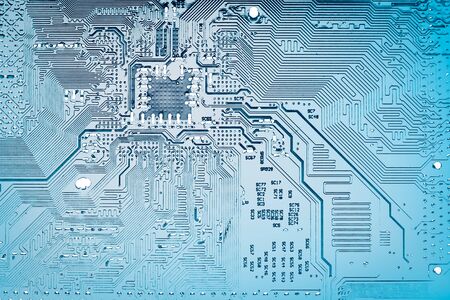Circuit board. Electronic computer hardware technology. Motherboard digital chip. Tech science ...