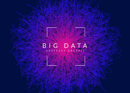 Big data background. Technology for visualization, artificial intelligence, deep learning and ...