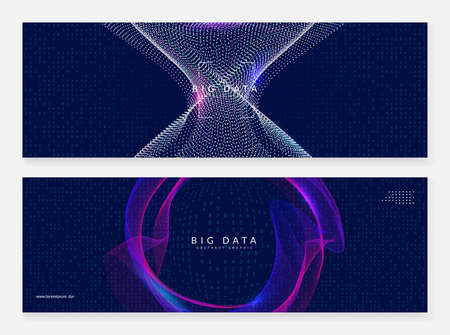 Big data concept. Digital technology abstract background. Artificial intelligence and deep ...