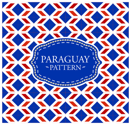 Paraguay pattern - Seamless Background texture and emblem with the colors of the flag of ...
