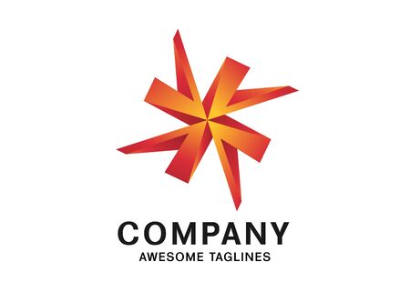 Abstract star logo vector, Abstract star business identity logo template, Star vector logo ...