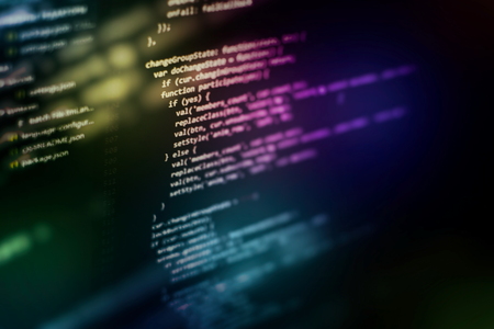 Programming source code HTML for Website development. Server logs analysis. - Stock Image ...