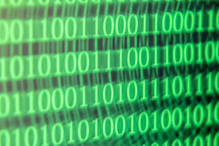 Abstract Technology Binary code Background.Digital binary data and Secure Data Concept - Stock ...