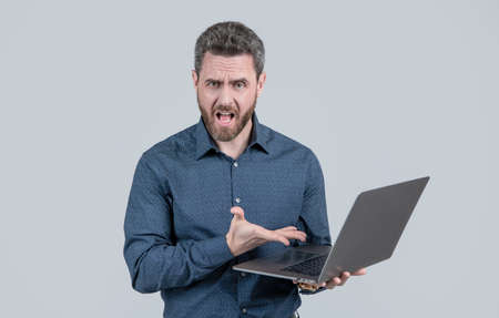 business success. programmer man use pc. entrepreneur or manager. agile business. - Stock Image ...