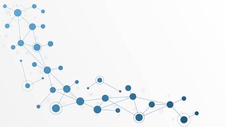 Abstract geometric connect lines and dots.Simple technology graphic background.Illustration ...