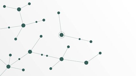 Abstract geometric connect lines and dots.Simple technology graphic background.Illustration ...