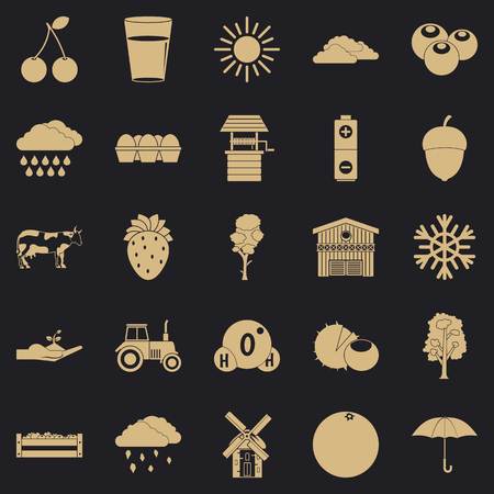 Irrigation icons set. Simple set of 25 irrigation vector icons for web for any design - Stock ...