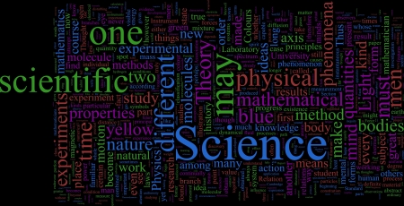 Word Cloud based around the Writings of James Maxwell Clerk - Stock ...