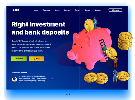 Website providing the service of right investment and bank deposits ...
