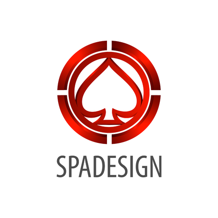 Spade sign logo concept design. 3D three dimensional style. Symbol ...