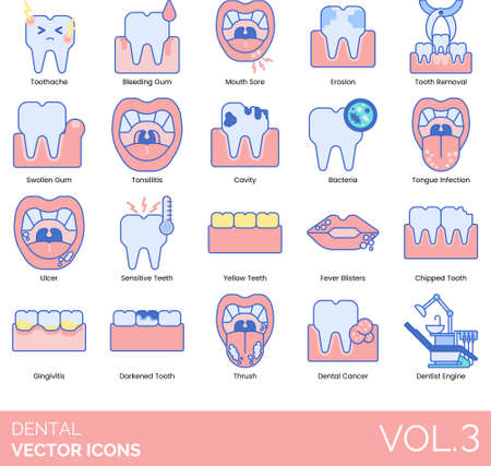 Vector of Dental icons including - ID:1-146382209 - Royalty Free Image ...