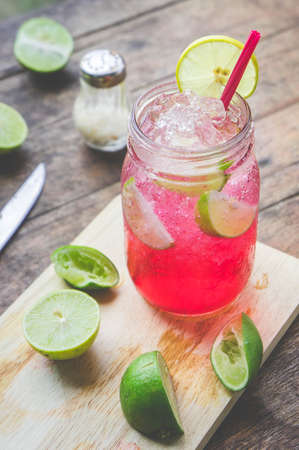 Red Lime Soda Soda beverage A mixture of Red nectar, salt, lemon and ...