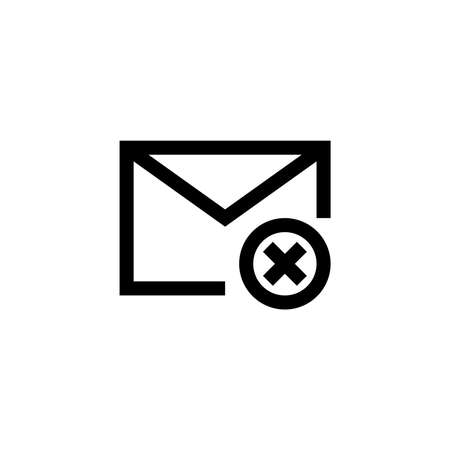 Ilustración del Failed email symbol icon in - ID:163418043 - Imagen ...
