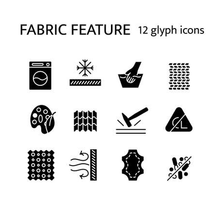 Vector of Material properties glyph - ID:1-170665150 - Royalty Free ...
