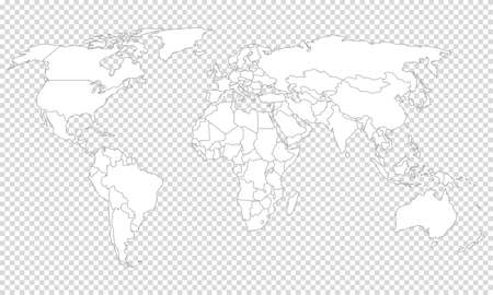 Vector of White political world map on - ID:139668917 - Royalty Free ...