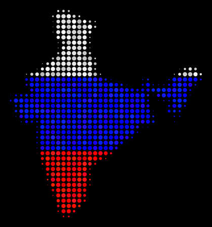 Vector of Halftone Pixel India map. - ID:1-100742156 - Royalty Free ...