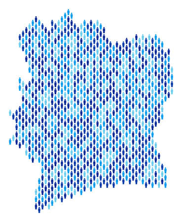 Vector of Population Ivory Coast map. - ID:1-101211652 - Royalty Free ...