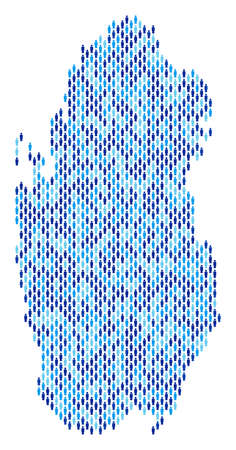Vector of Population Qatar map. - ID:1-101211281 - Royalty Free Image ...