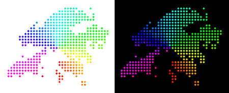 Vector of Colored dotted Hong Kong map. - ID:103198751 - Royalty Free ...