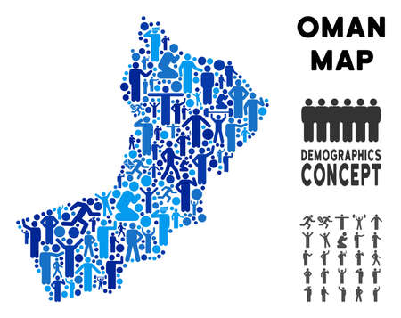 Vector of Vector population Oman map. - ID:1-103425703 - Royalty Free ...