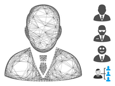 Vector wire frame boss. Geometric hatched frame 2D net generated with ...