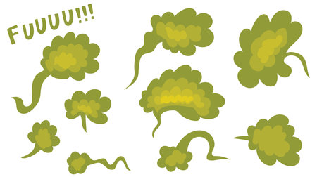 Vector of Green fart set. Bad toxic - ID:1-199663567 - Royalty Free ...