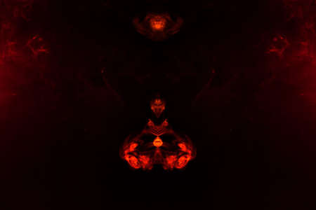 Photo of A blob of red and orange smoke - ID:123184777 - Royalty Free ...