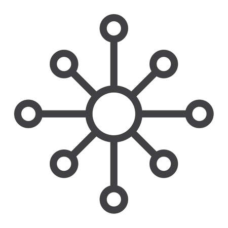 Vector of Hub and spoke line icon, - ID:1-85784118 - Royalty Free Image ...