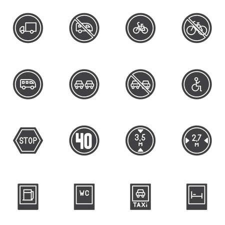 Vector of Universal road signs vector - ID:1-138786439 - Royalty Free ...