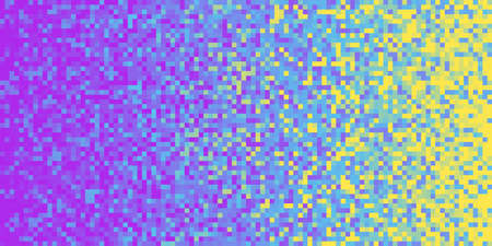 Purple Lilac Yellow Pixilated Gradient Background. Mosaic Pixel Art ...