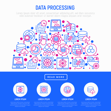 Vector of Data processing concept in - ID:1-110637397 - Royalty Free Image - Stocklib