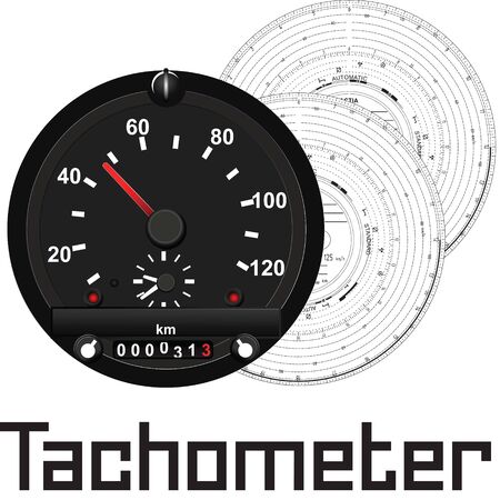 Vector of A tachometer is a measuring - ID:1-140371031 - Royalty Free ...