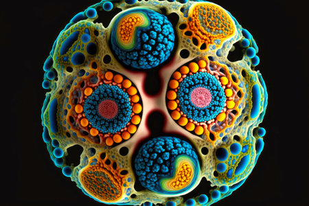 Photo of multiple cell division of - ID:1-197566133 - Royalty Free ...