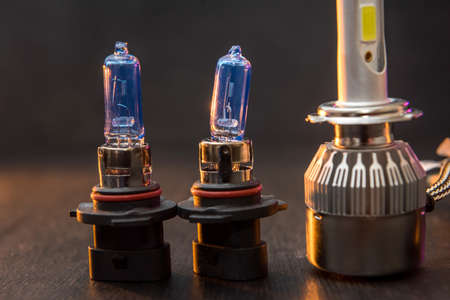 Various modern ice bulbs for auto headlight. Scientific advances in the ...
