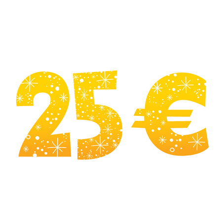 25 Euro sign icon symbol:: tasmeemME.com