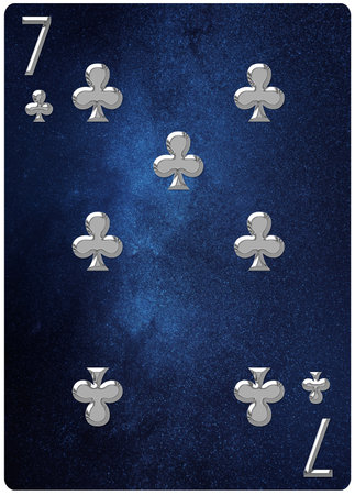 Photo of Seven of Clubs playing card, - ID:1-162392701 - Royalty Free ...