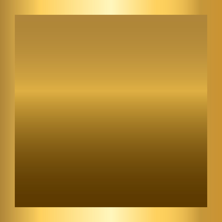 Gold texture in square golden frame. Gradient smooth material ...