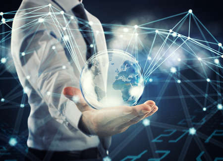 System of interconnection of network - Stock Image - Everypixel