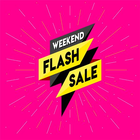 Vector of Clean Simple Weekend Flash - ID:130229328 - Royalty Free ...