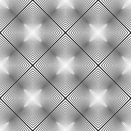 Design seamless monochrome geometric pattern. Abstract lines textured ...