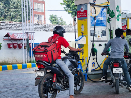 Photo of Zomato delivery guy rider - ID:1-181632424 - Royalty Free ...