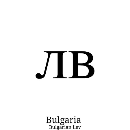 Bulgarian Lev currency symbol:: موقع تصميمي