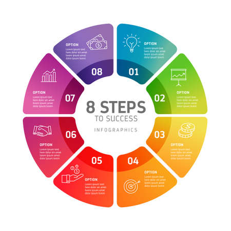 Vector of Eight steps infographics - can - ID:1-120174856 - Royalty ...