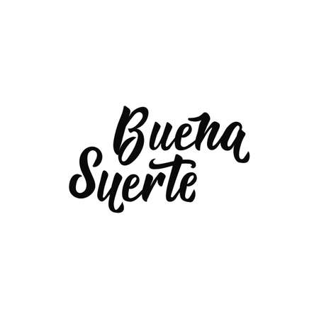 Vector of text in Spanish: Good Luck. - ID:1-114858346 - Royalty Free ...