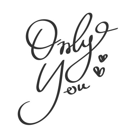 Vector of Only you text in handwriting. - ID:1-164613270 - Royalty Free ...