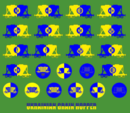 Vector of Hopper wagon icon set for - ID:1-186289649 - Royalty Free ...